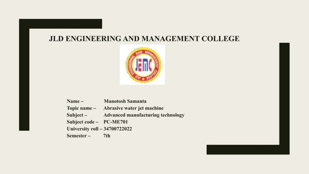 Advanced manufacturing technology project.pptx