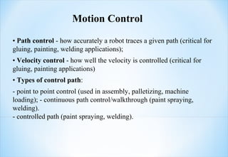 Advanced manufacturing and industrial robots | PPT