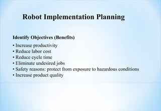 Advanced manufacturing and industrial robots | PPT