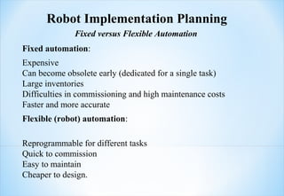 Advanced manufacturing and industrial robots | PPT