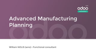 Advanced Manufacturing Planning | PPT