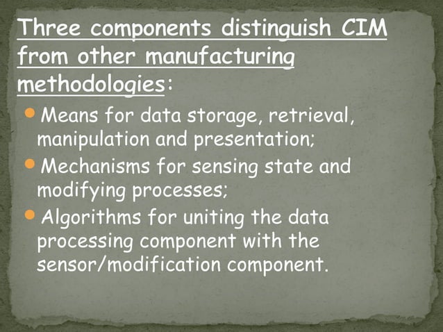 Advanced manufacturing systems | PPT