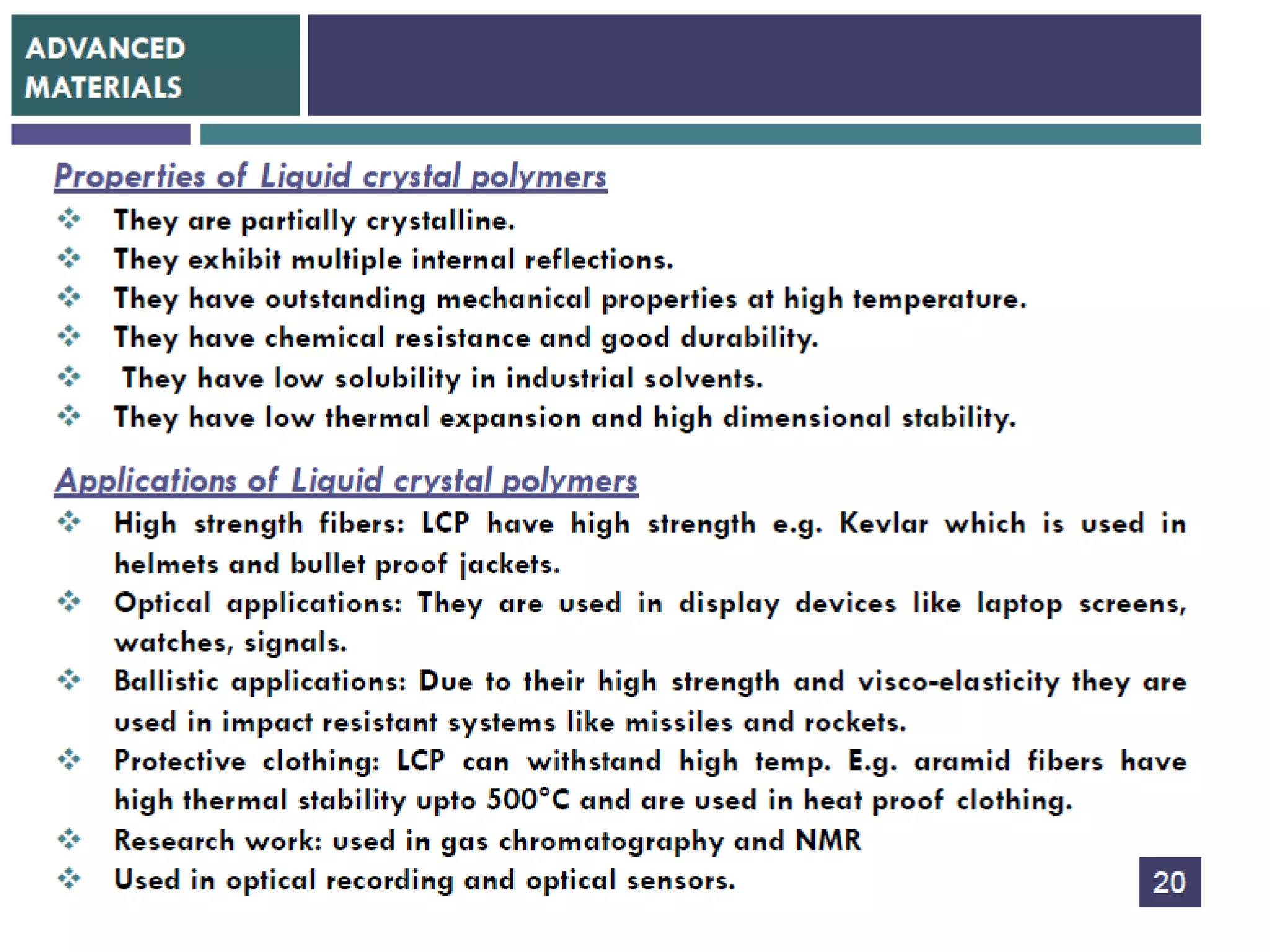 Advanced materials PPT | PPTX
