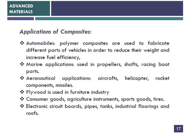 Advanced materials PPT | PPTX