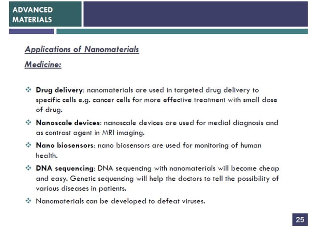 Advanced materials PPT | PPTX