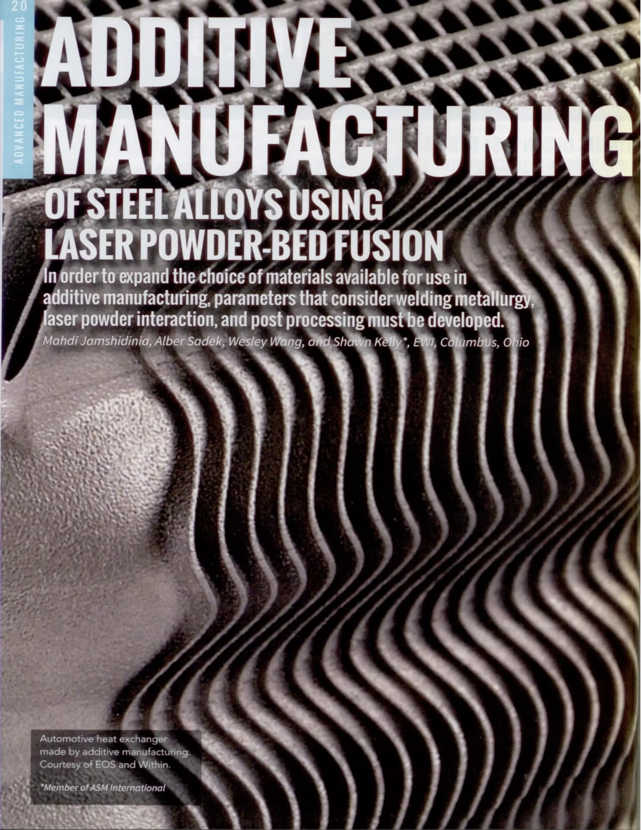 Advanced Materials and Processes Magazine - January 2015 - Additive ...