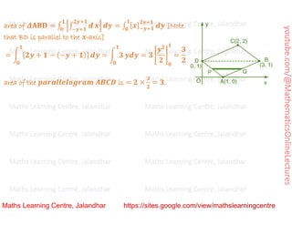 Advanced Mathematics_ Multiple Integrals _ Area by double integration ...