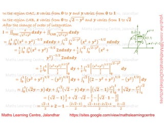 Advanced Mathematics_ Multiple Integrals _ Change of order of ...