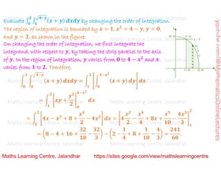 Advanced Mathematics_ Multiple Integrals _ Change of order of integration _Lecture 3.pdf