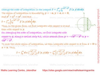 Advanced Mathematics_ Multiple Integrals _ Change of order of integration _Lecture 3.pdf