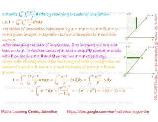 Advanced Mathematics_ Multiple Integrals _ Change of order of ...
