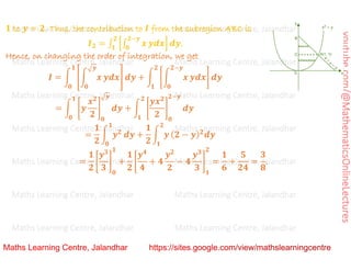 Advanced Mathematics_ Multiple Integrals _ Change of order of integration _Lecture 3.pdf