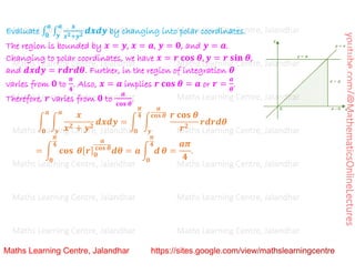 Advanced Mathematics_ Multiple Integrals _ Change of variable in a Double Integral _Lecture 2.pdf