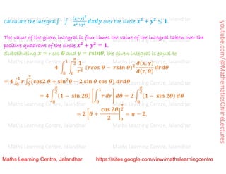 Advanced Mathematics_ Multiple Integrals _ Change of variable in a Double Integral _Lecture 2.pdf