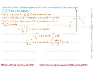 Advanced Mathematics_ Multiple Integrals _ Change of variable in a Double Integral _Lecture 2.pdf