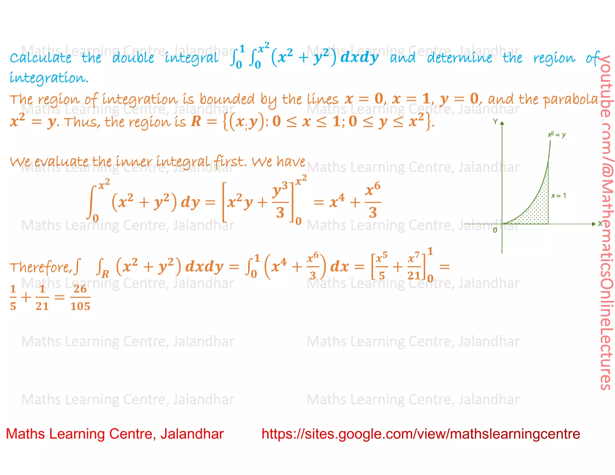 Advanced Mathematics_ Multiple Integrals _Double Integrals in Cartesian ...