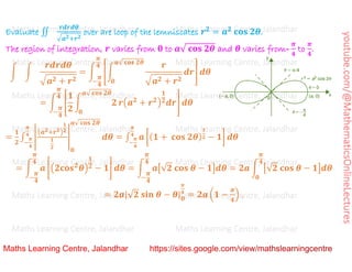 Advanced Mathematics_ Multiple Integrals _Double Integrals in Cartesian ...
