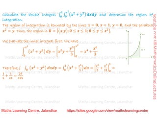 Advanced Mathematics_ Multiple Integrals _Double Integrals in Cartesian ...