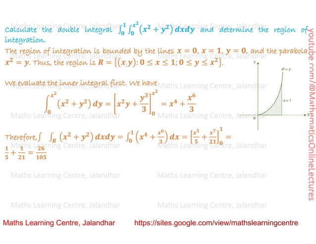 Advanced Mathematics_ Multiple Integrals _Double Integrals in Cartesian ...