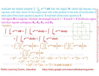 Advanced Mathematics_ Multiple Integrals _Double Integrals in Cartesian ...