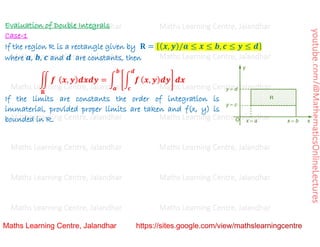 Advanced Mathematics_ Multiple Integrals _Double Integrals in Cartesian ...