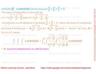 Advanced Mathematics_ Multiple Integrals _ Evaluation of triple ...