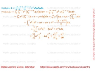 Advanced Mathematics_ Multiple Integrals _ Evaluation of triple integrals _Lecture 6.pdf