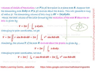 Advanced Mathematics_ Multiple Integrals _ Volume and surface area using double integral ...