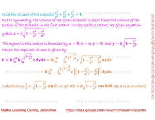 Advanced Mathematics_ Multiple Integrals _ Volume and surface area using double integral ...