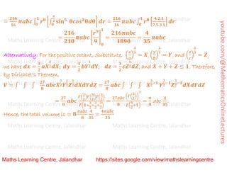 Advanced Mathematics_ Multiple Integrals _ Volume as triple integral ...