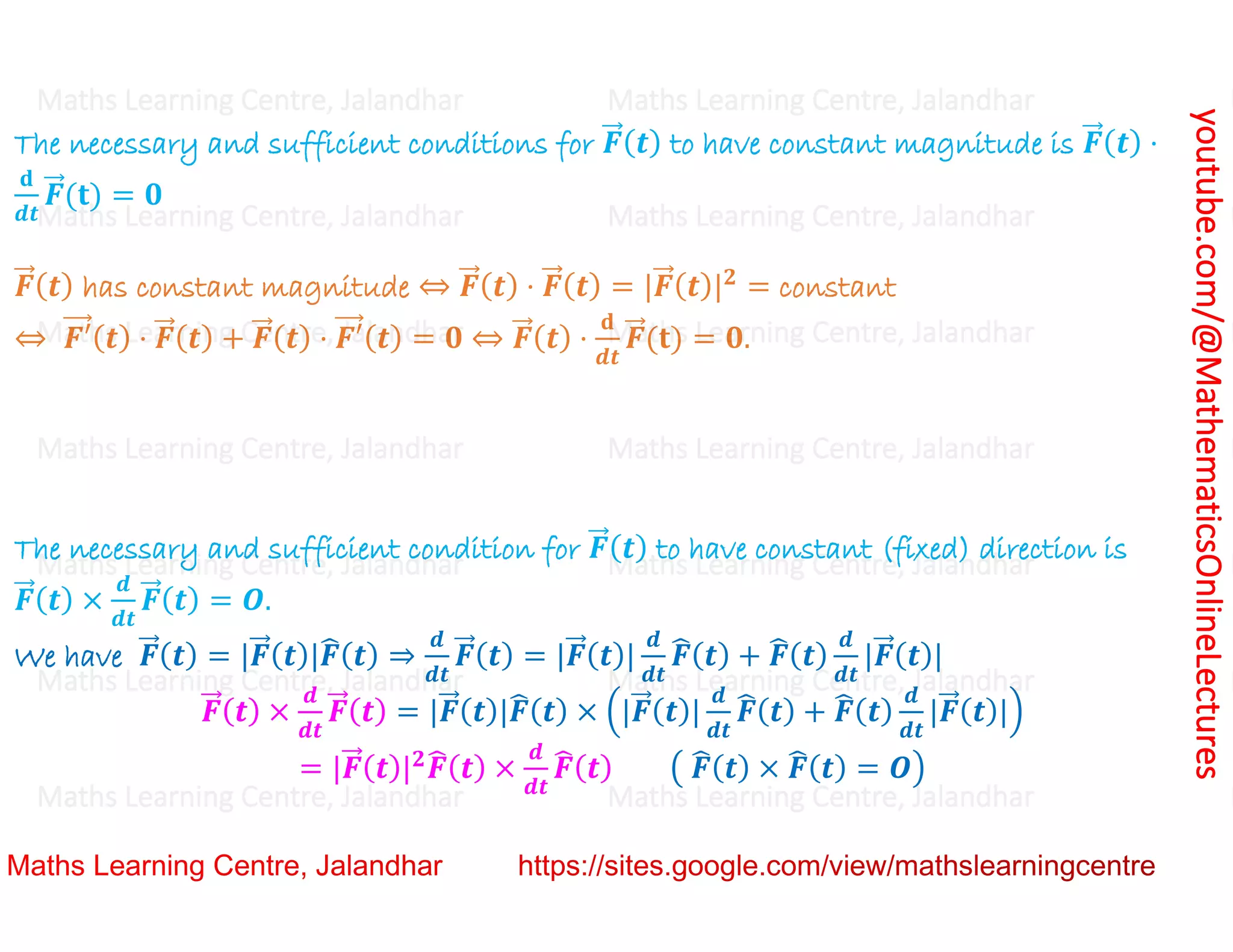 Advanced Mathematics_ Vector Calculus_Differential calculus_Lecture 1.pdf Advanced Mathematics_ Vector Calculus_Differential calculus_Lecture 1.pdf