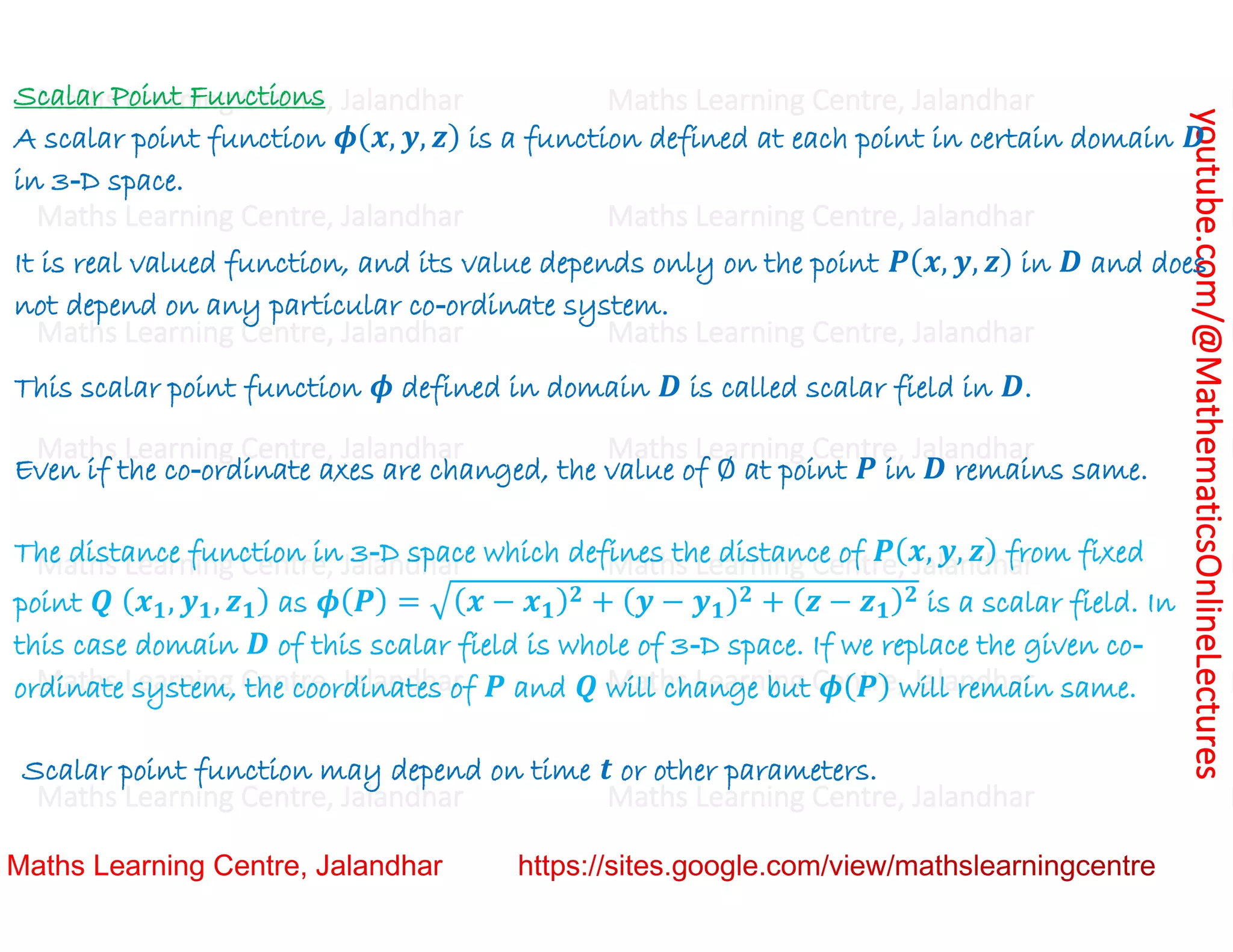 Advanced Mathematics_ Vector Calculus_Differential calculus_Lecture 1.pdf