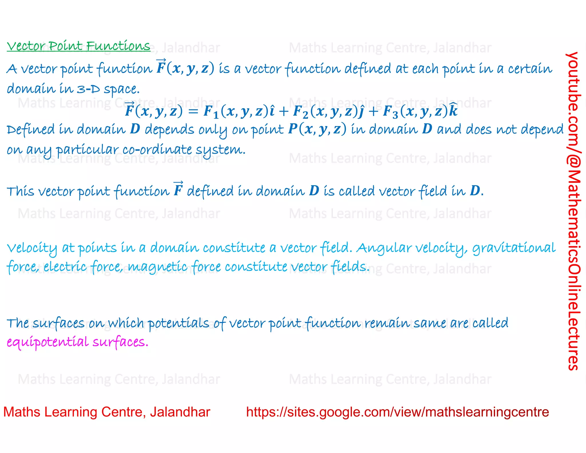 Advanced Mathematics_ Vector Calculus_Differential calculus_Lecture 1.pdf Advanced Mathematics_ Vector Calculus_Differential calculus_Lecture 1.pdf