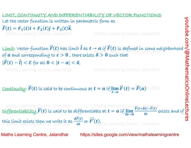 Advanced Mathematics_ Vector Calculus_Differential calculus_Lecture 1.pdf