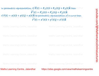 Advanced Mathematics Vector Calculus Differential Calculus Lecture 1 Pdf