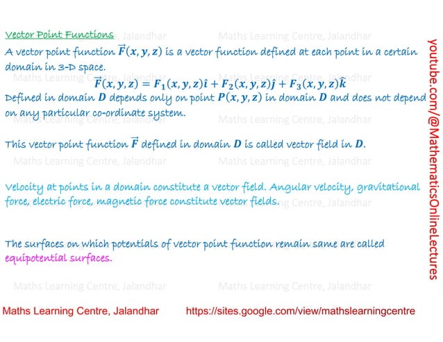 Advanced Mathematics_ Vector Calculus_Differential calculus_Lecture 1.pdf