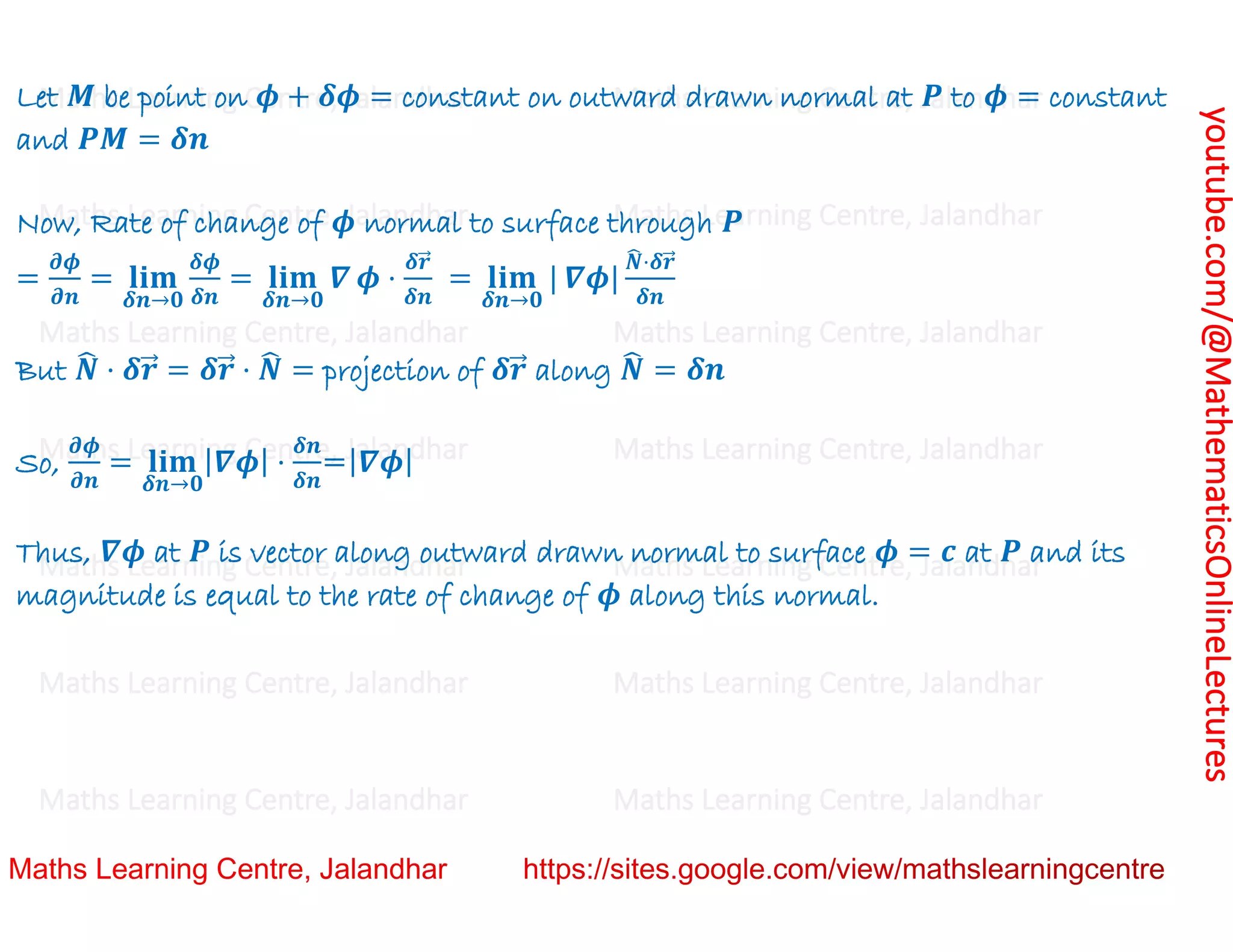 Advanced Mathematicsvector Calculusgradientlecture 2pdf