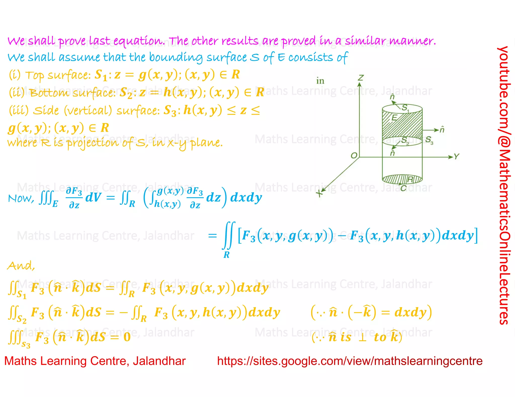 Advanced Mathematics_Vector Calculus_Integral calculus (Gauss Divergence theorem) Lecture 9.pdf ...