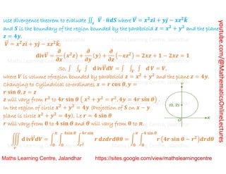 Advanced Mathematics_Vector Calculus_Integral calculus (Gauss Divergence theorem) Lecture 9.pdf ...