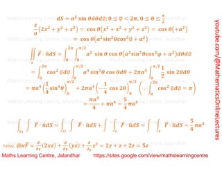 Advanced Mathematics_Vector Calculus_Integral calculus (Gauss Divergence theorem) Lecture 9.pdf ...