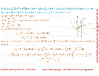 Advanced Mathematics_Vector Calculus_Integral calculus_(green's theorem)_Lecture 7.pdf