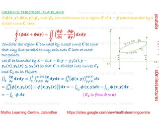 Advanced Mathematics_Vector Calculus_Integral calculus_(green's theorem)_Lecture 7.pdf