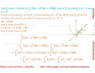 Advanced Mathematics_Vector Calculus_Integral calculus_(green's theorem ...