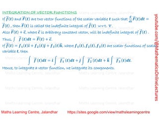 Advanced Mathematics_Vector Calculus_Integral calculus_line integral_Lecture 5.pdf | Physics ...