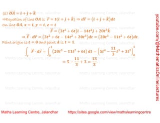 Advanced Mathematics_Vector Calculus_Integral calculus_line integral_Lecture 5.pdf | Physics ...