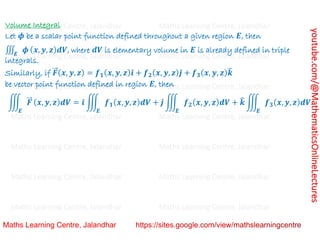 Advanced Mathematics_Vector Calculus_Integral calculus_line integral ...