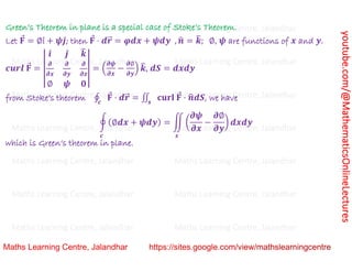 Advanced Mathematics_Vector Calculus_Integral calculus (Stoke's theorem) Lecture 8.pdf
