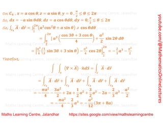 Advanced Mathematics_Vector Calculus_Integral calculus (Stoke's theorem ...