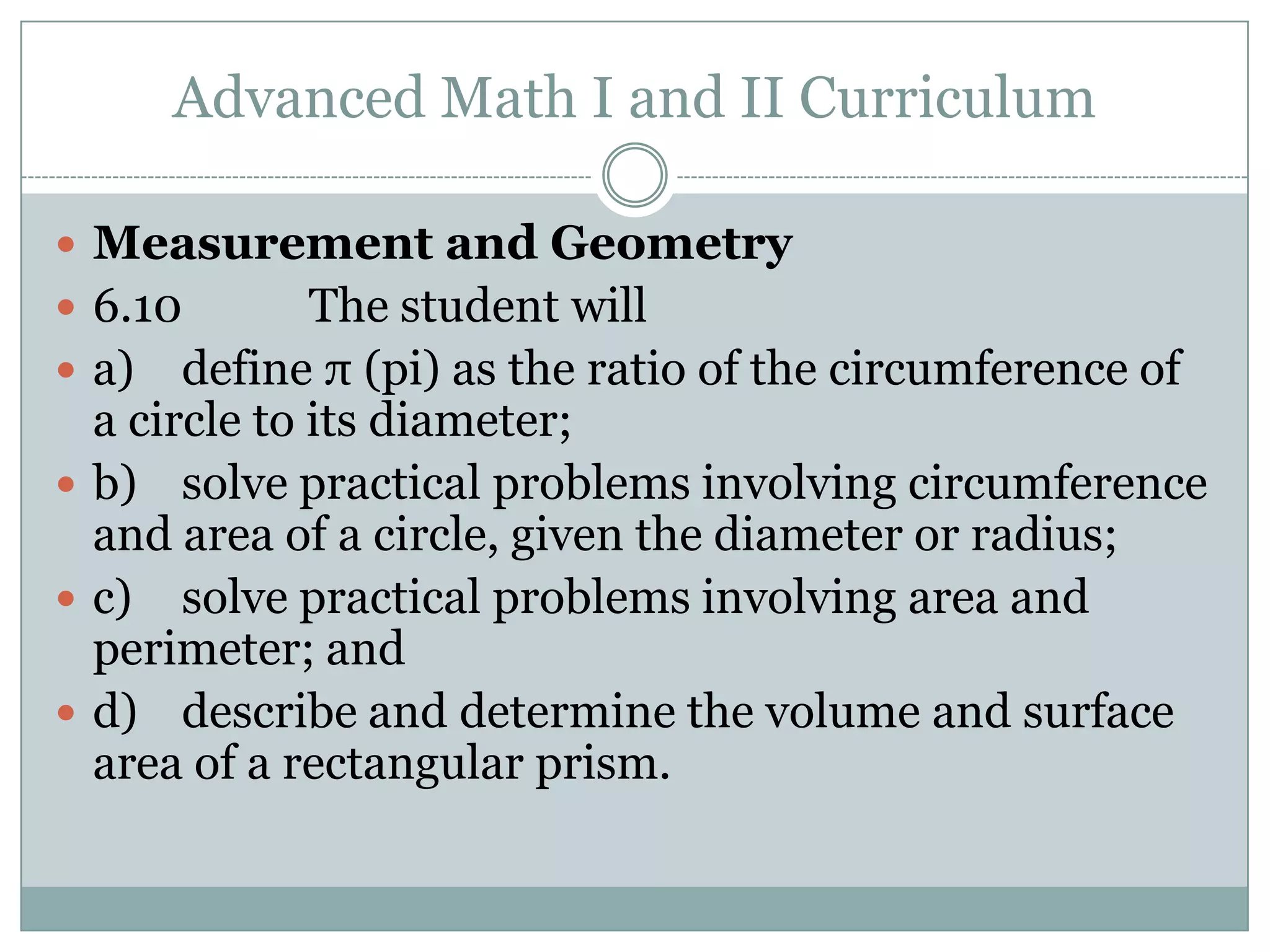 Advanced math i & ii 6-18-2013 | PPT