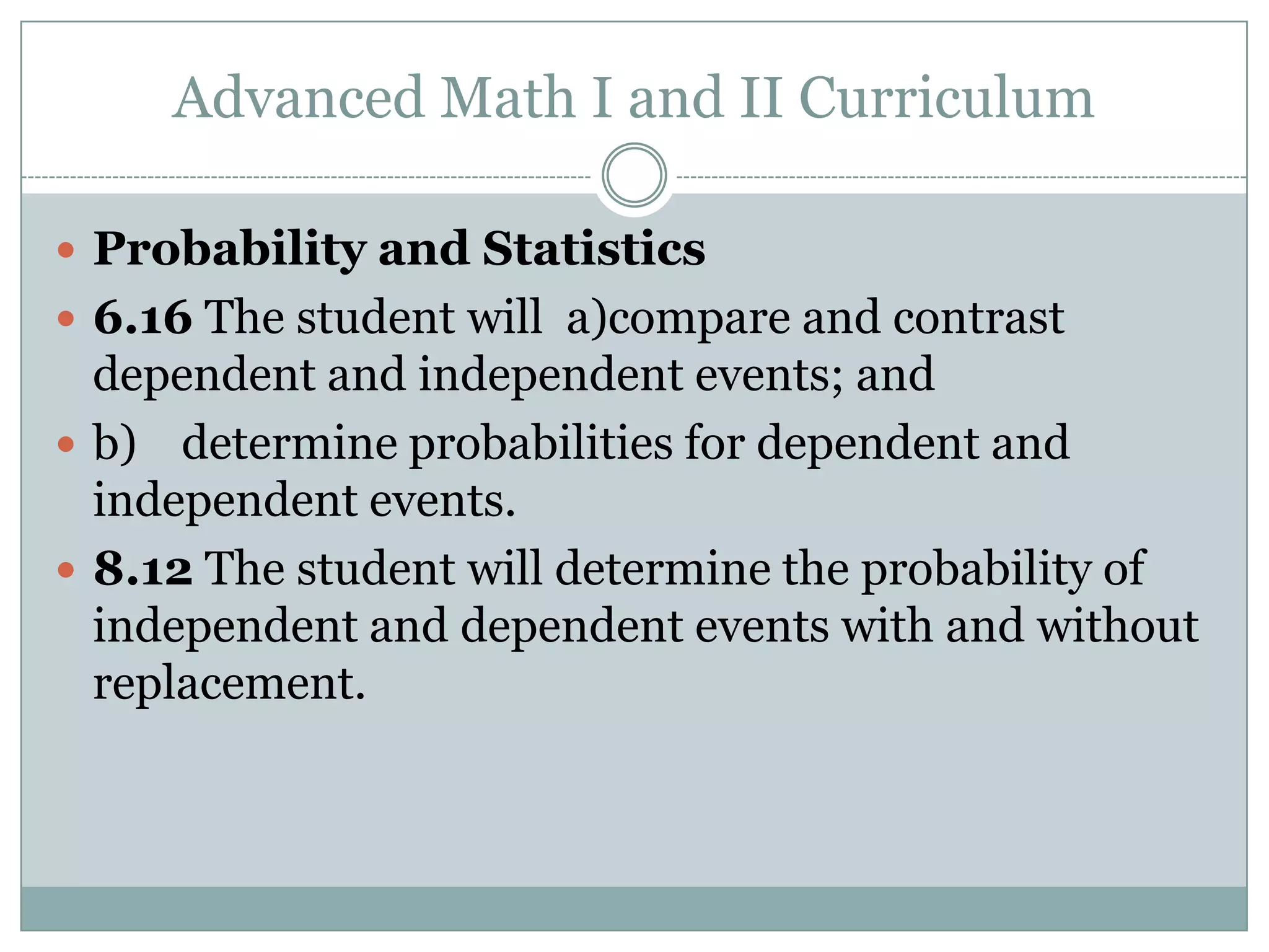 Advanced math i & ii 6-18-2013 | PPT